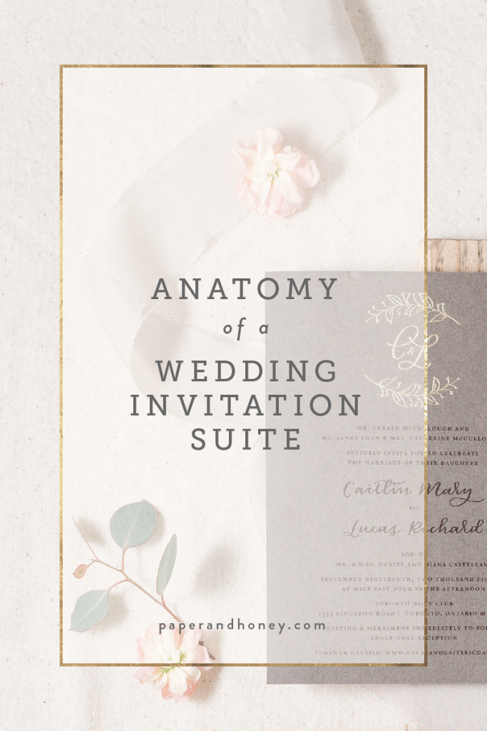 Anatomy of a wedding invitation suite • Paper & Honey®